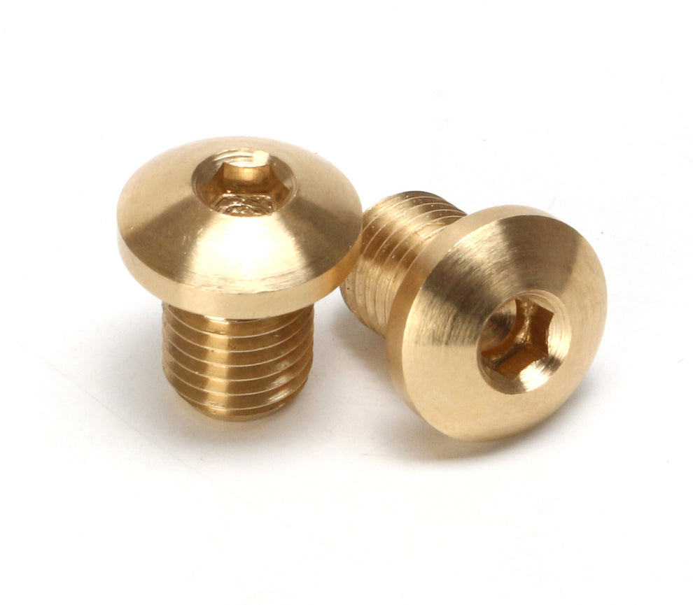 Handlebar Mirror Blanking Plugs - Pair ( LH & RH Thread ) Brass ...